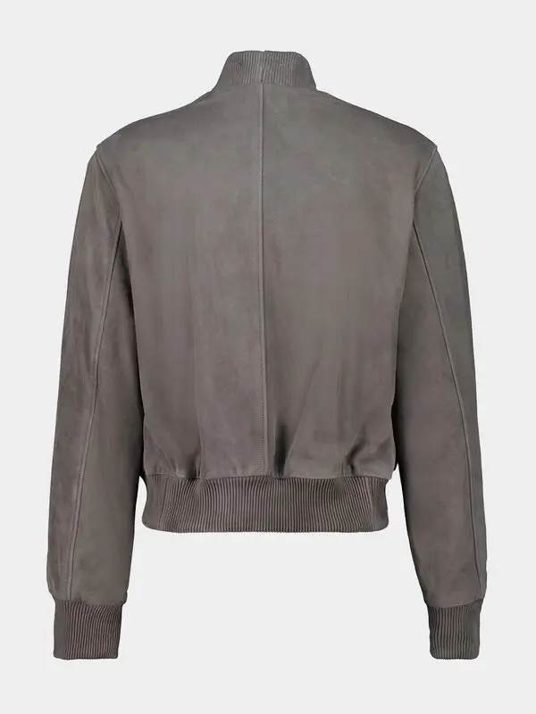 AMI Paris De Coeur Zipped Jacket - Grey