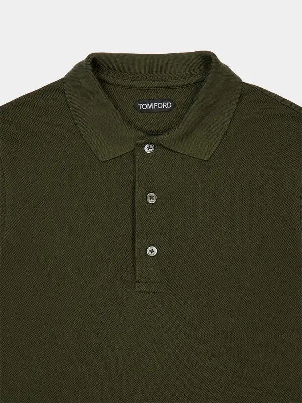 TOM FORD Military Piquet Polo