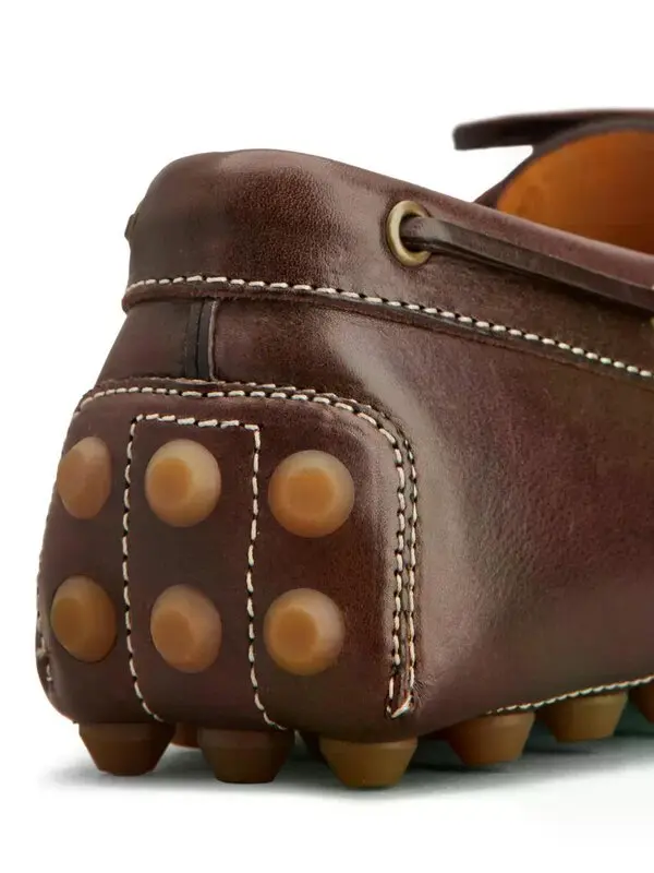 TOD'S Laced Boat Shoes - Brown