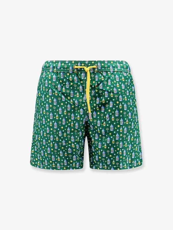 MC2 SAINT BARTH Nylon Swim Trunks With Print