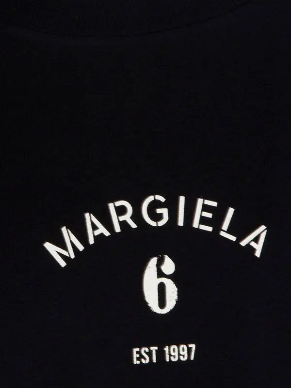 MAISON MARGIELA Cotton T-shirt With Logo Print
