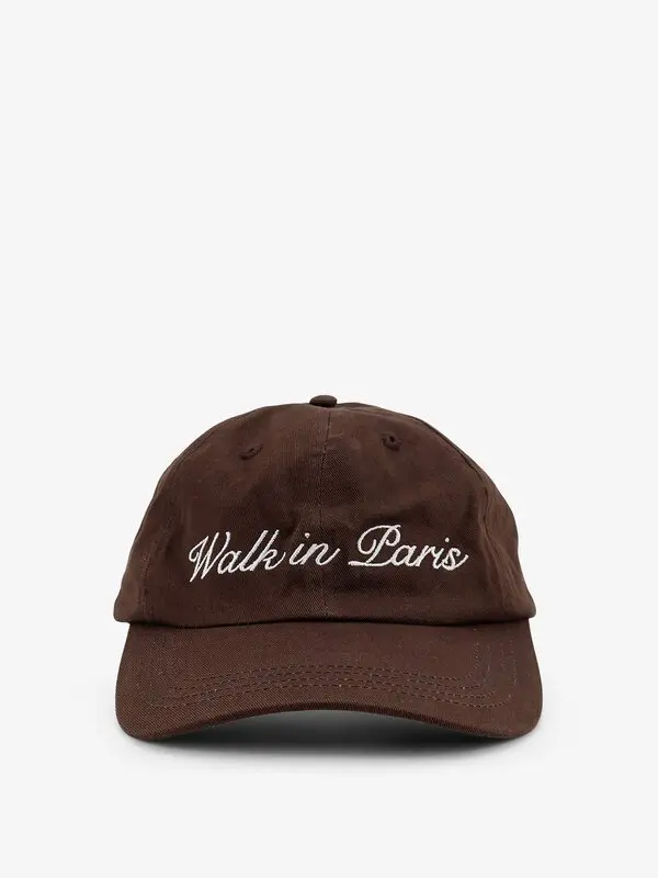 WALK IN PARIS Denim Baseball Cap - Brown