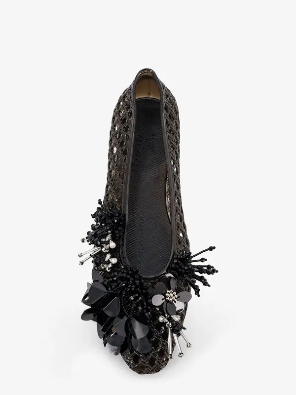 HEAVENLY JELLY Embellished Ballet Flats