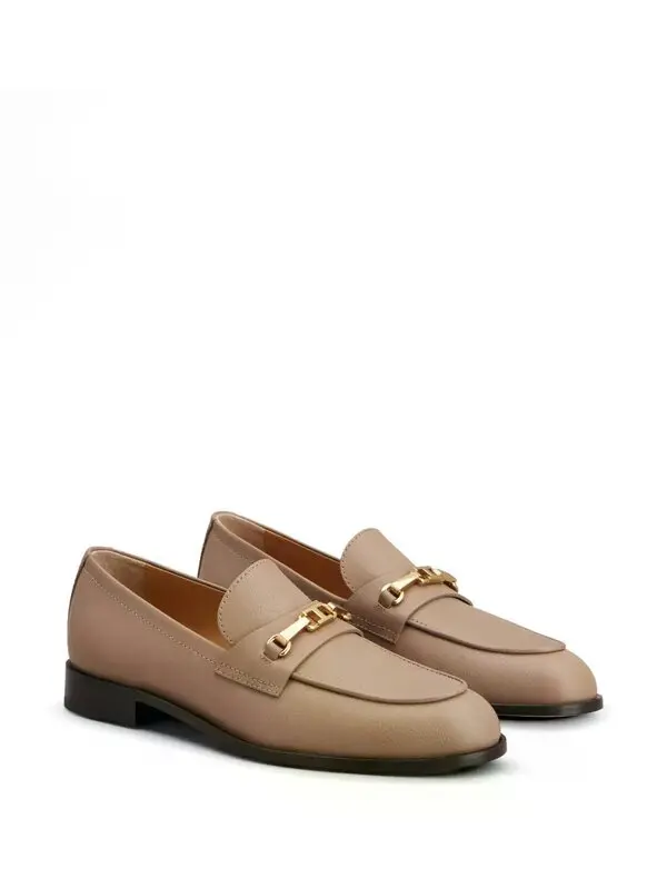 TOD'S Gold-tone Hardware Loafers