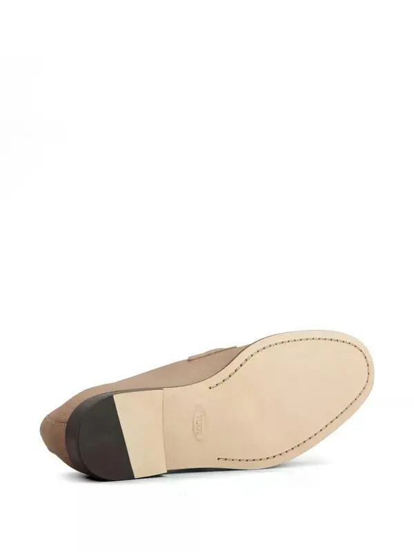 TOD'S Gold-tone Hardware Loafers