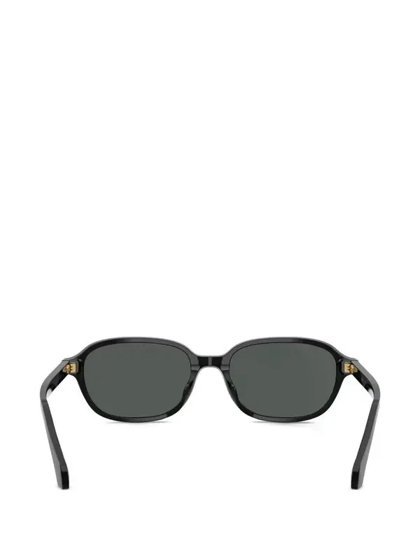 Versace Oval-frame Medallion Sunglasses - Black