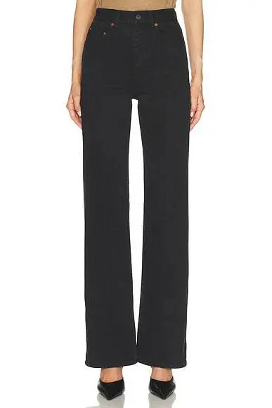 Saint Laurent 70's Flare Leg Jeans - Old Black