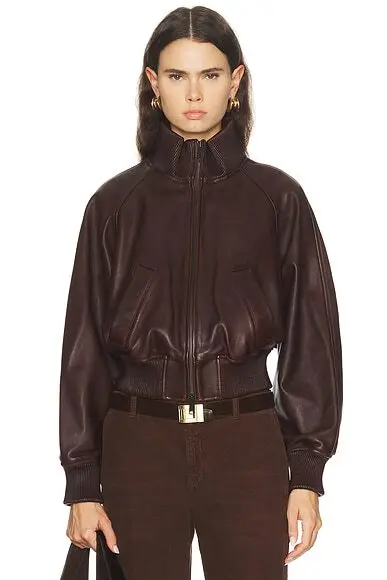 Polo Ralph Lauren Leather Bomber Jacket