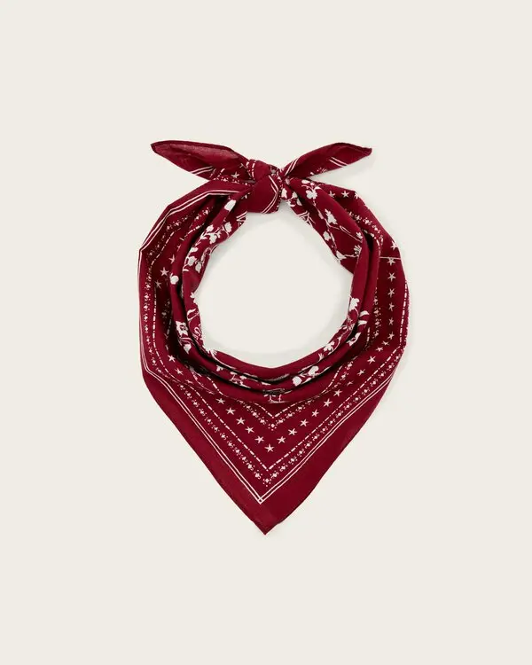ALLSAINTS Fleur Cotton Bandana - Raspberry Pink
