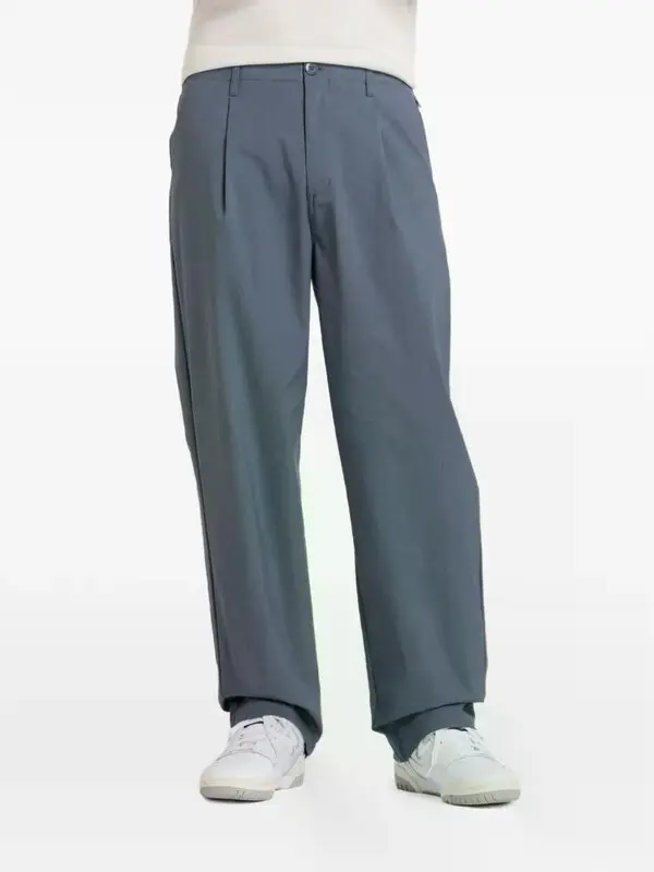 NEW BALANCE Relaxed Fit Pleated Trousers - Blue