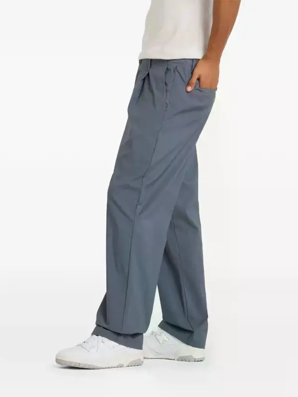 NEW BALANCE Relaxed Fit Pleated Trousers - Blue