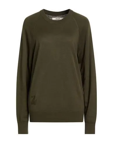 Zadig&Voltaire Sweatshirt In Organic Cotton, Silk, And Cashmere - Green