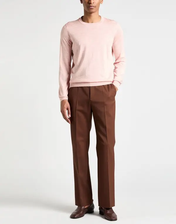 Brunello Cucinelli Light Cashmere, Silk, And Linen Sweater - Pink