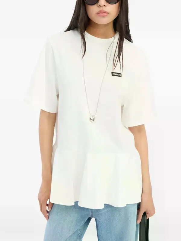 ROTATE BY BIRGER CHRISTENSEN Logo-detail T-shirt