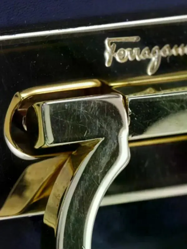 FERRAGAMO 2000-2020 Leather Gancini Iconic Top Handle Bag