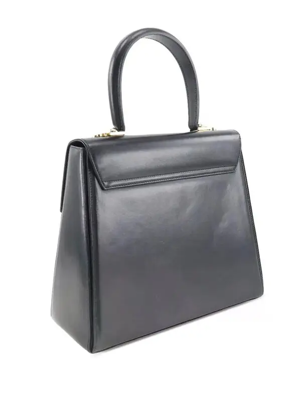 FERRAGAMO 2000-2020 Leather Gancini Iconic Top Handle Bag