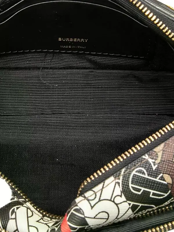 Burberry Tb Monogram E-canvas Stripe Camera Crossbody Bag