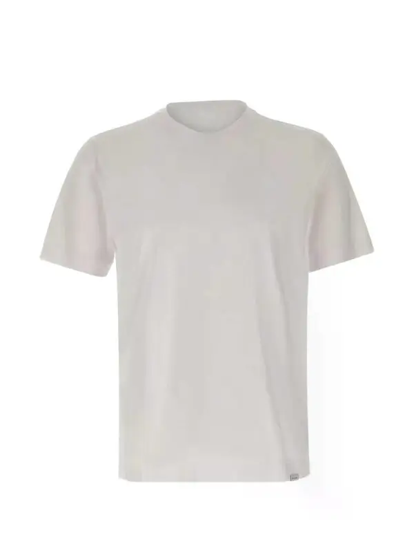 DIKTAT Crew-neck Side-slits T-shirt - White