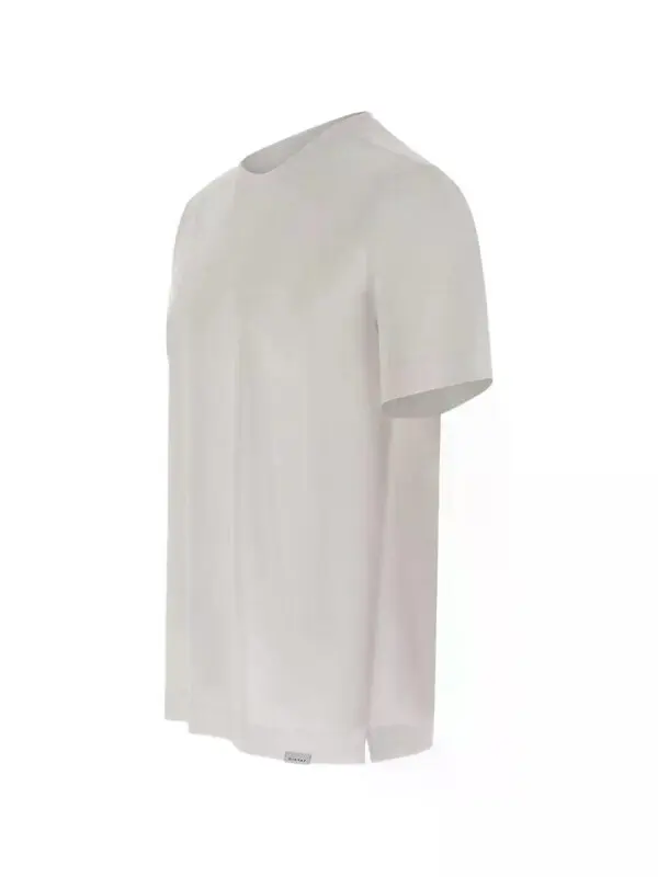 DIKTAT Crew-neck Side-slits T-shirt - White