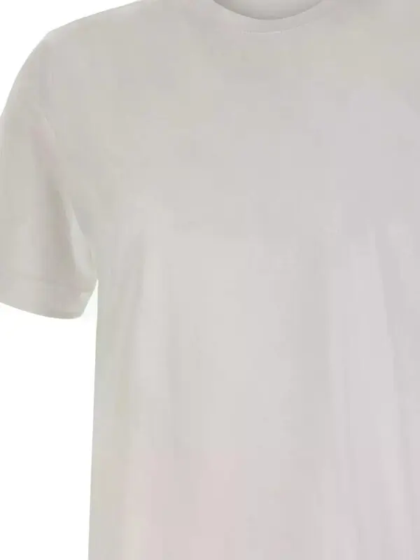 DIKTAT Crew-neck Side-slits T-shirt - White