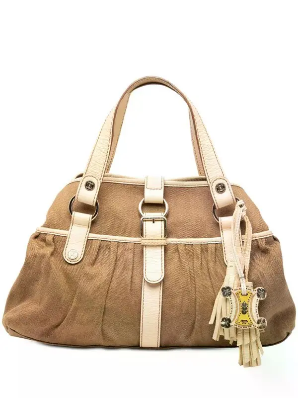 Celine 20th Century Canvas Boogie Tassel Tote Bag