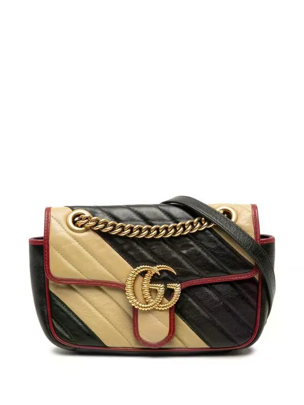 Gucci Small Gg Marmont Matelasse Leather Torchon Shoulder Bag - Brown