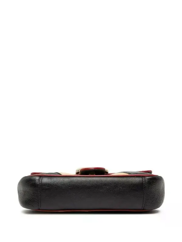 Gucci Small Gg Marmont Matelasse Leather Torchon Shoulder Bag - Brown