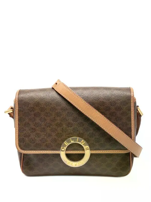 Celine 2014 Macadam Coated Canvas Crossbody Bag