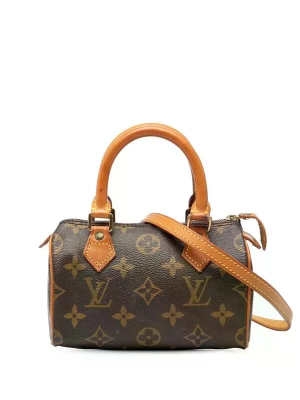 LOUIS VUITTON 1996 Monogram Mini Speedy Hl Satchel - Brown