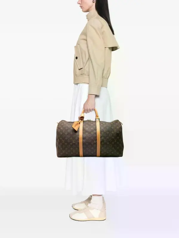 LOUIS VUITTON 1999 Monogram Keepall 50 Travel Bag - Brown