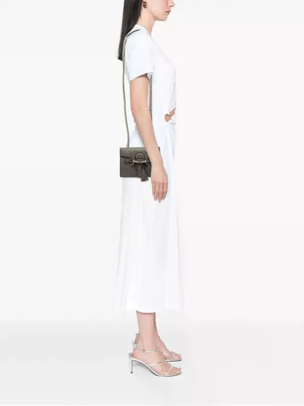 Gucci Mini Micro Guccissima Emily Crossbody Bag - Grey