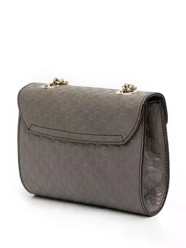 Gucci Mini Micro Guccissima Emily Crossbody Bag - Grey