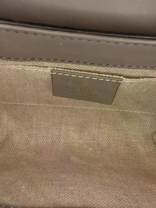 Gucci Mini Micro Guccissima Emily Crossbody Bag - Grey