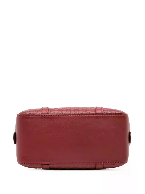 Gucci Small Microissima Bree Satchel - Red