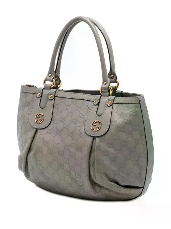 Gucci 2016-2026 Sima Scarlett Tote Bag - Grey