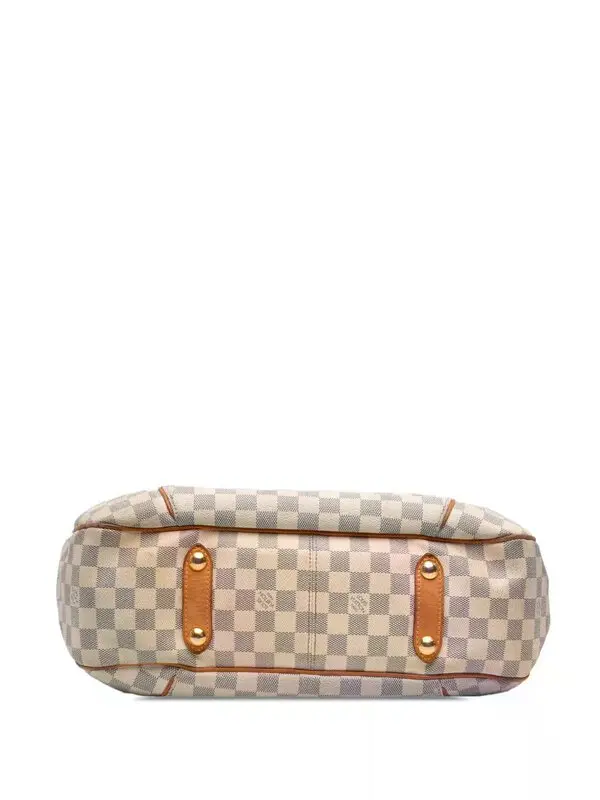 LOUIS VUITTON 2009 Damier Azur Galliera Pm Shoulder Bag - White