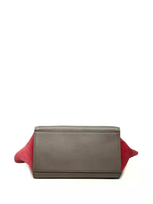 Celine 2014 Small Tricolor Leather Trapeze Satchel