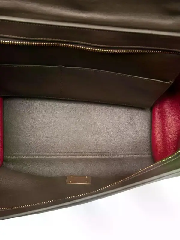Celine 2014 Small Tricolor Leather Trapeze Satchel