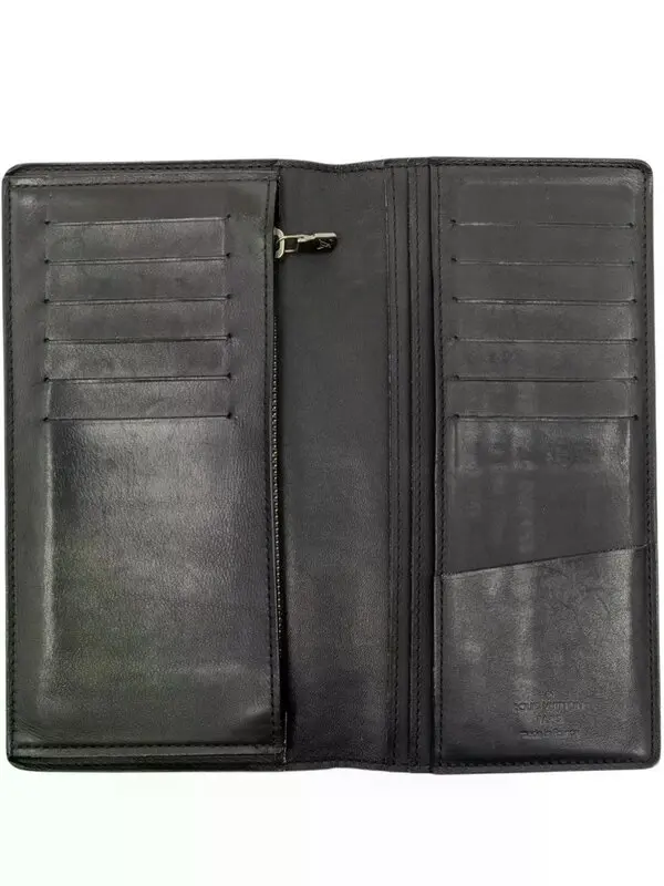 LOUIS VUITTON 2000-2025 Damier Infini Portefeuille Brazza Long Wallets - Black