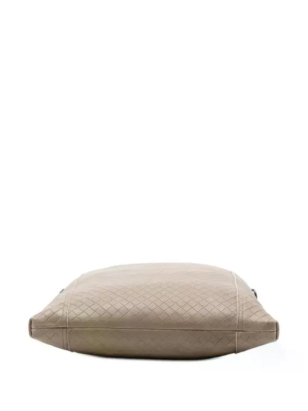 Bottega Veneta 2012-2026 Leather Intrecciomirage Crossbody Bag - Brown