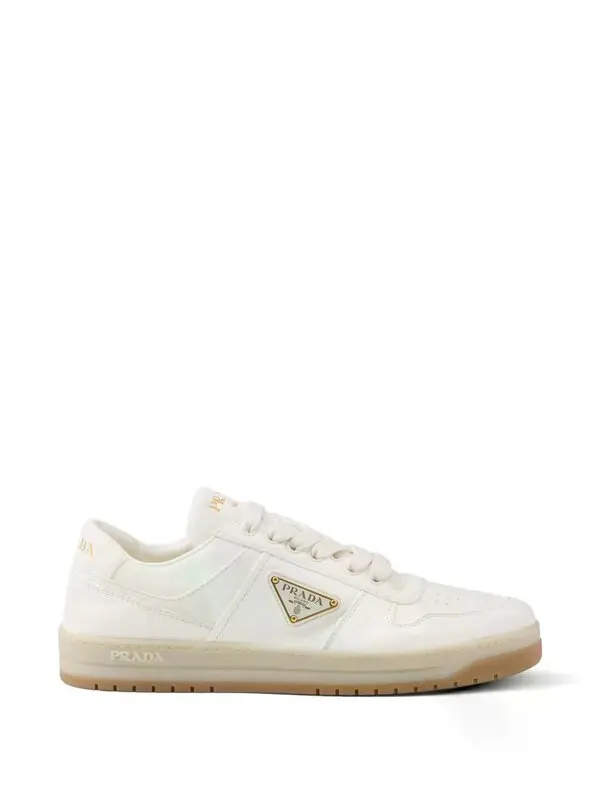 Prada Downtown Nappa Leather Sneakers - Neutrals