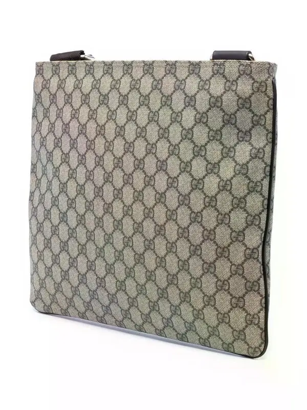 Gucci Gg Supreme Crossbody Bag - Brown