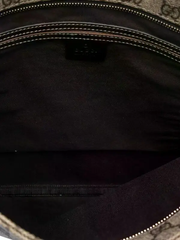 Gucci Gg Supreme Crossbody Bag - Brown