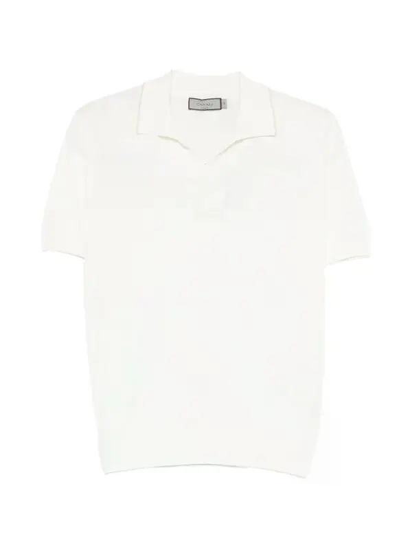 Canali Polo-collar Shirt - Neutrals