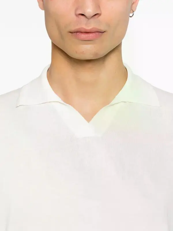 Canali Polo-collar Shirt - Neutrals