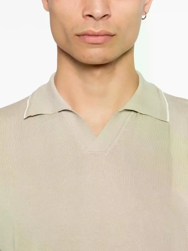 Canali V-neck T-shirt - Neutrals