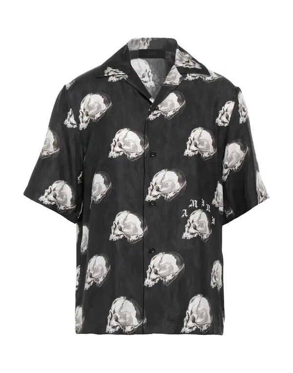 Amiri Shirt Size Silk - Black