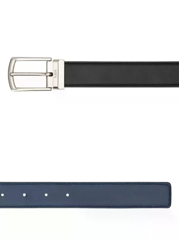 TOD'S Buckle-fastening Reversible Belt - Black