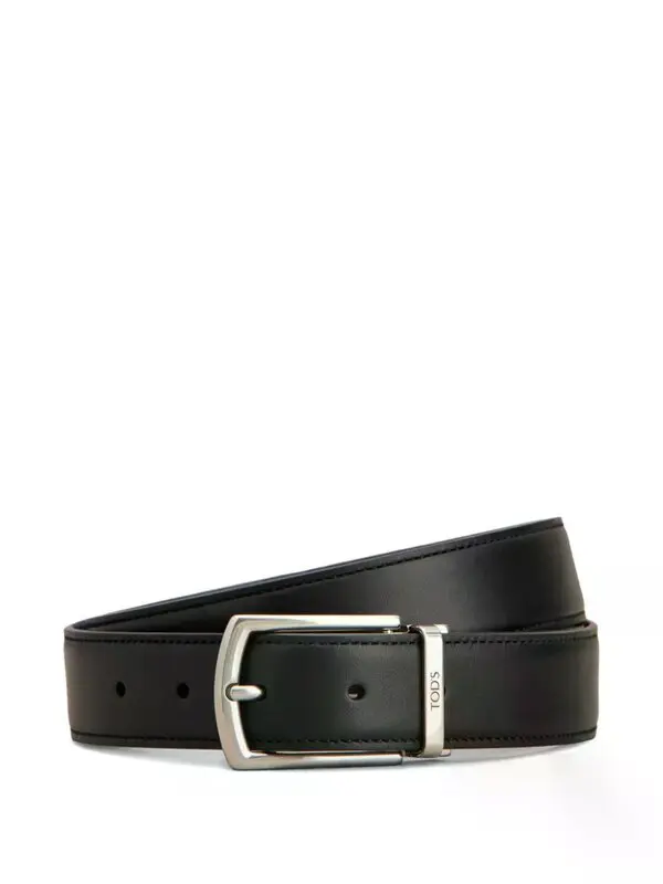 TOD'S Buckle-fastening Reversible Belt - Black
