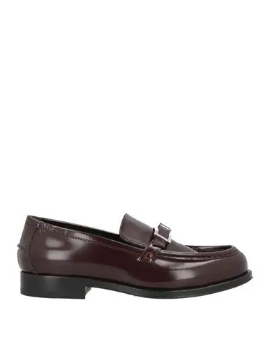 SERGIO ROSSI Leather Loafers - Red